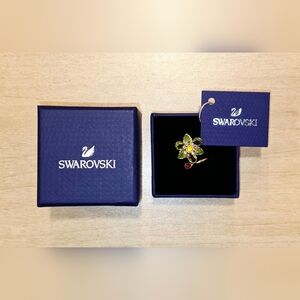 Swarovski | Jewelry | Swarovski Idyllia Open Ring Mixed Cuts Flower ...